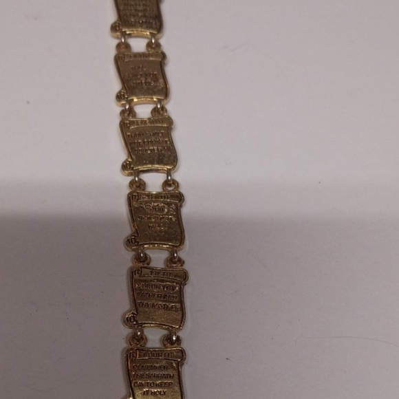 Avon | Jewelry | Vintage Avon Ten Commandments Gold Geometric Pattern ...